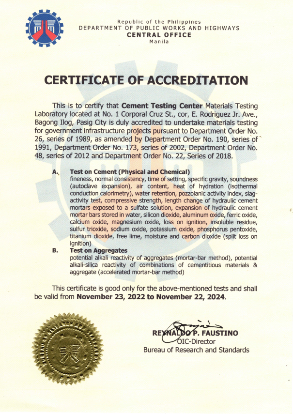 Recognitions - Cement Manufacturers Association of the Philippines, Inc ...